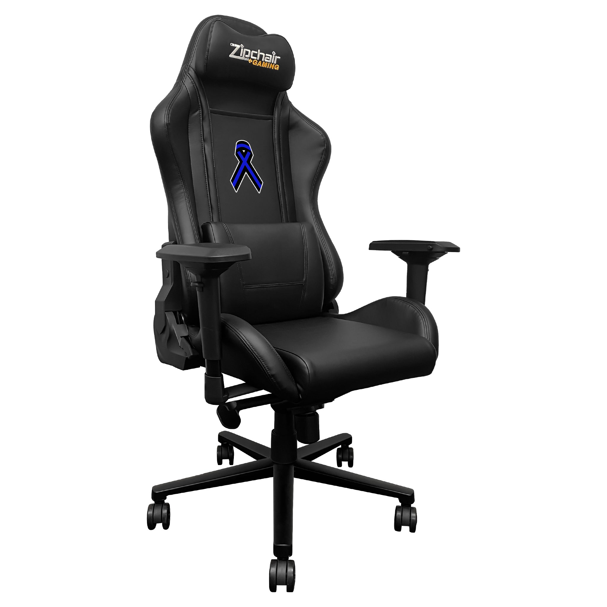 Xpression Pro Gaming Chair with Blue Ribbon Logo – Zipchair