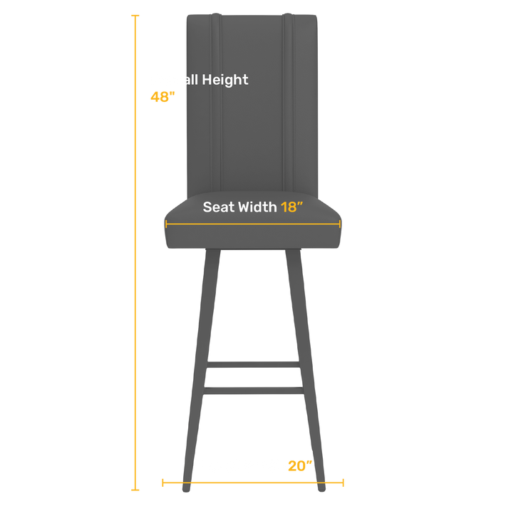 Swivel Bar Stool 2000 with Pittsburgh Steelers Secondary Logo – Zipchair