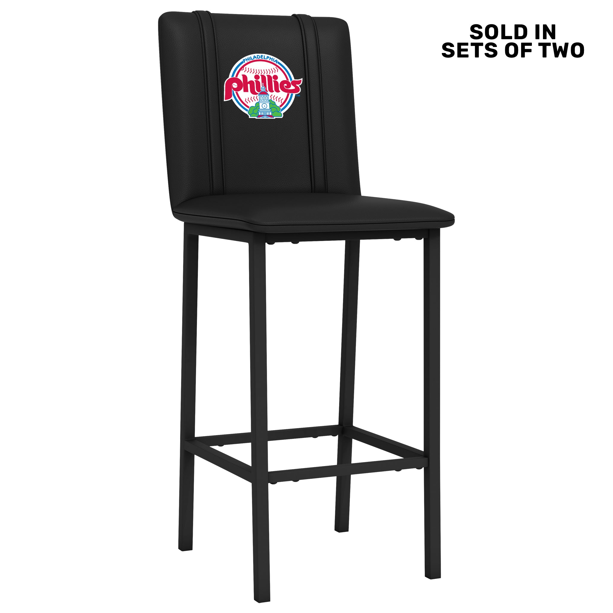 Bar Stool 500 with Philadelphia Phillies Cooperstown Primary Set of 2 ...
