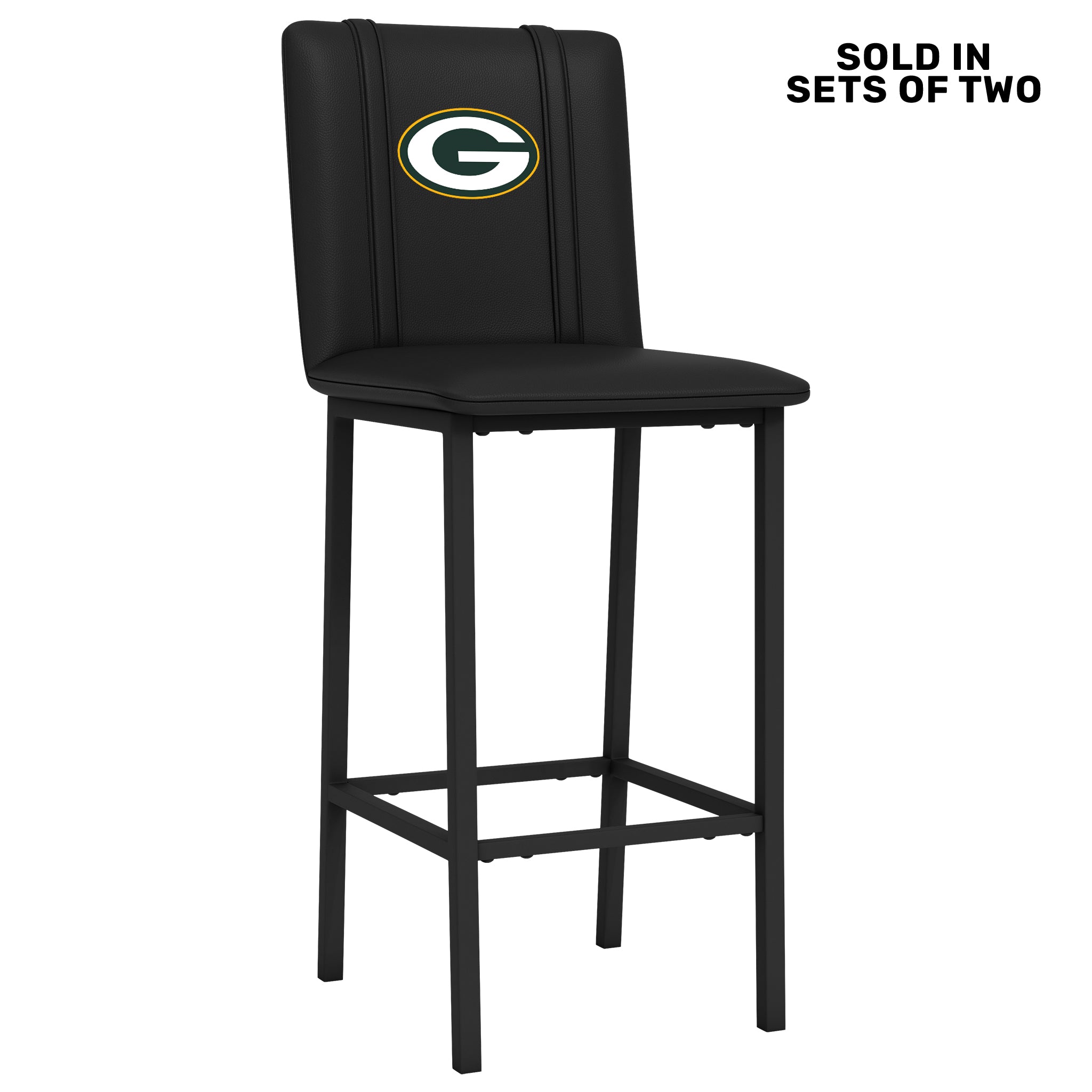 Bar Stool 500 with Green Bay Packers Primary Logo Set of 2 – Zipchair