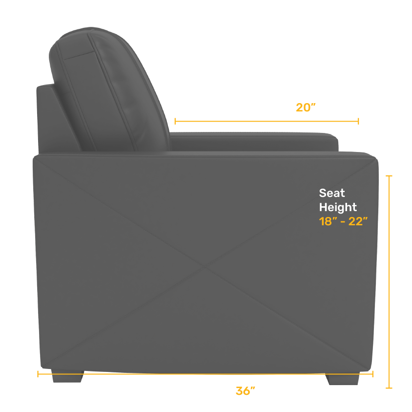 Silver Club Chair with Toronto Blue Jays Logo – Zipchair