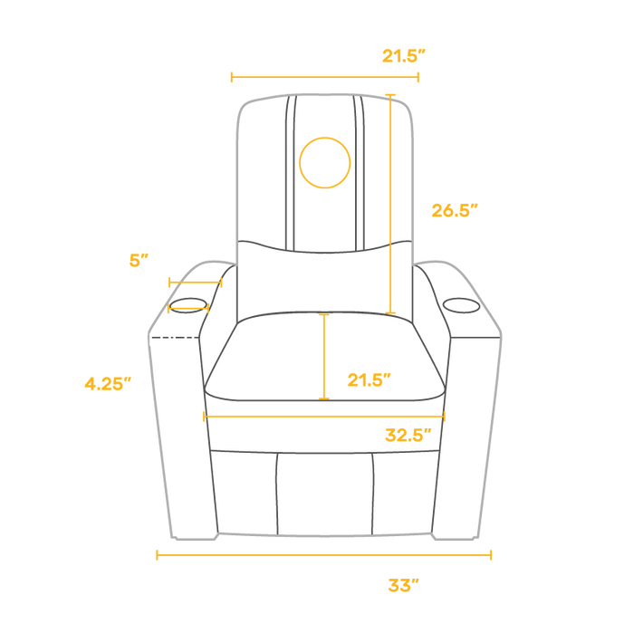 Stealth Power Plus Recliner with Notre Dame Wordmark Logo – Zipchair