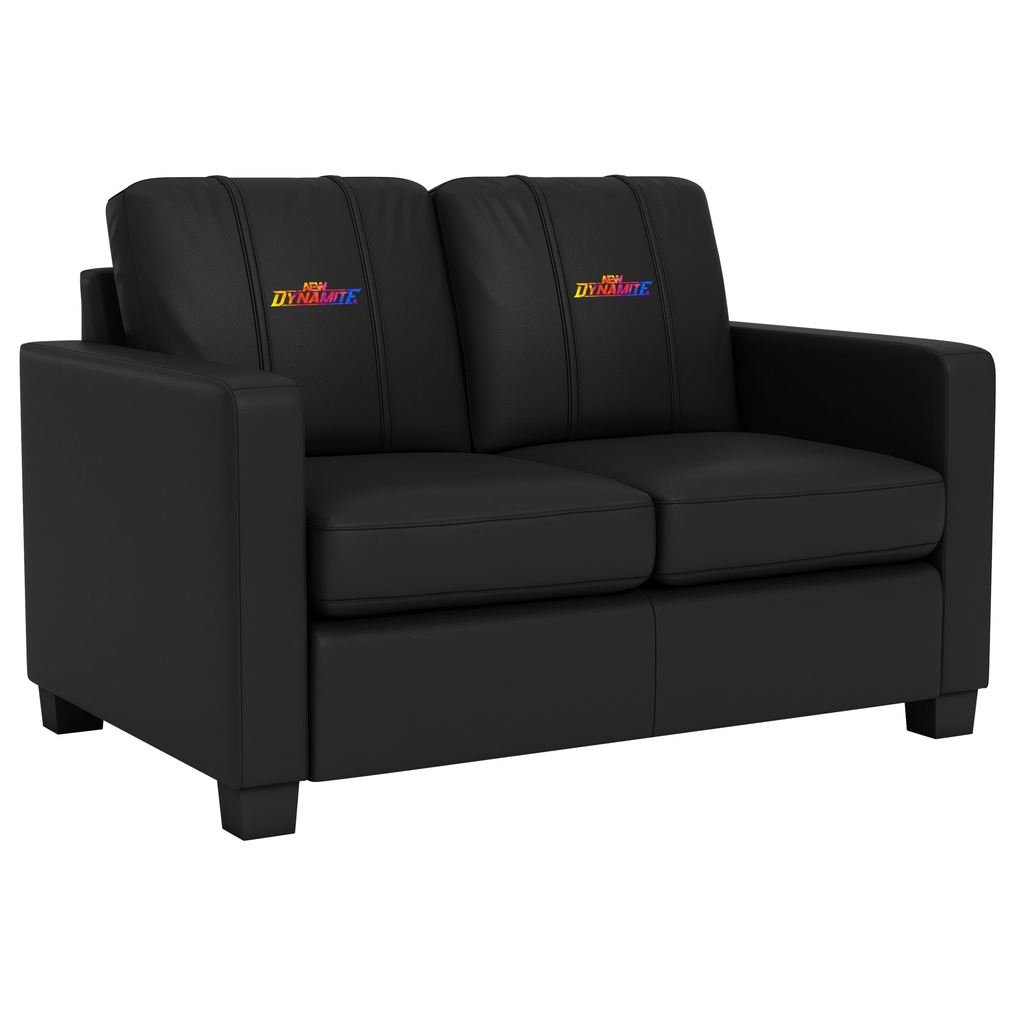 Dyno Stationary Loveseat with All Elite Wrestling Dynamite Color Logo ...