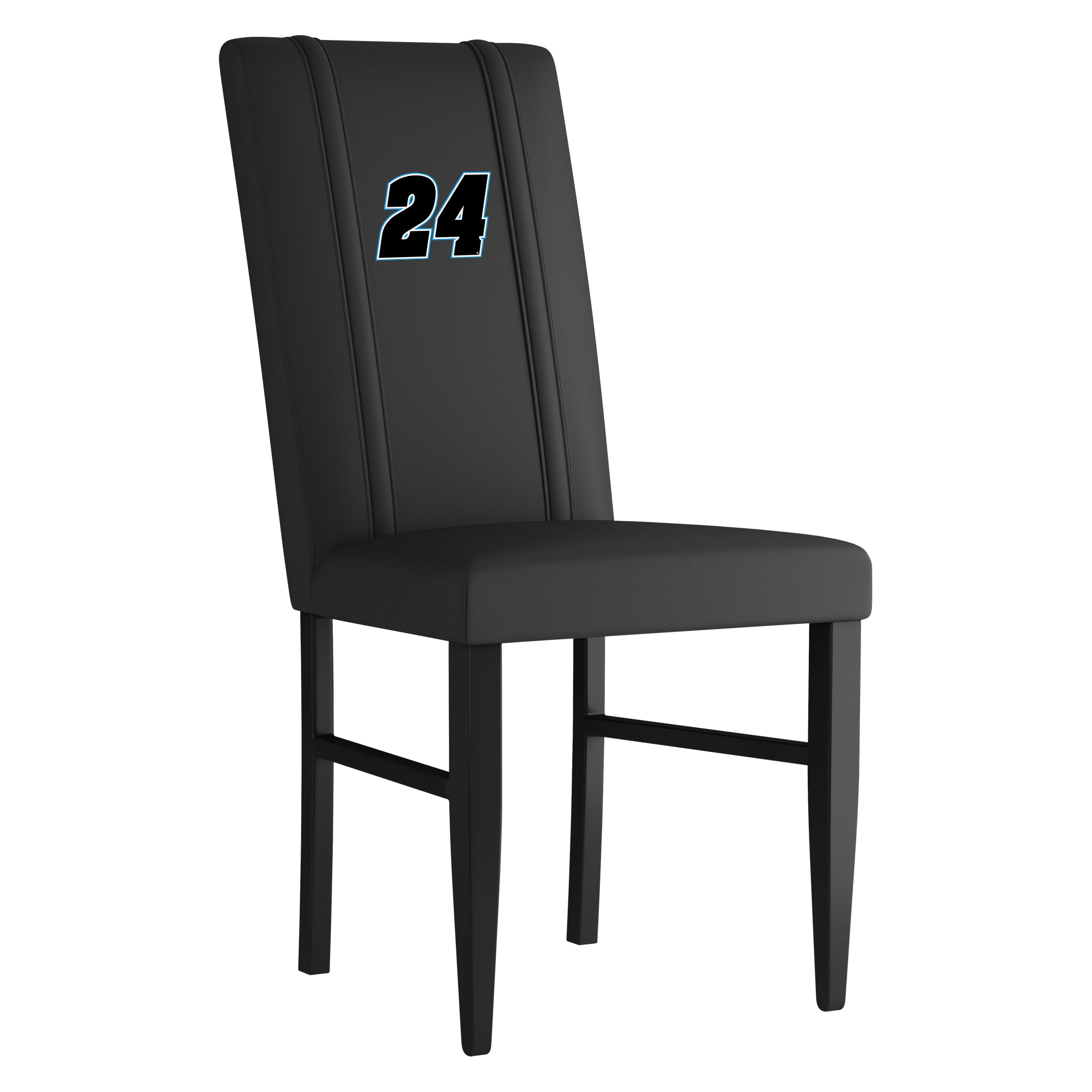 Side Chair 2000 with William Byron #24 Black Logo Set of 2 – Zipchair