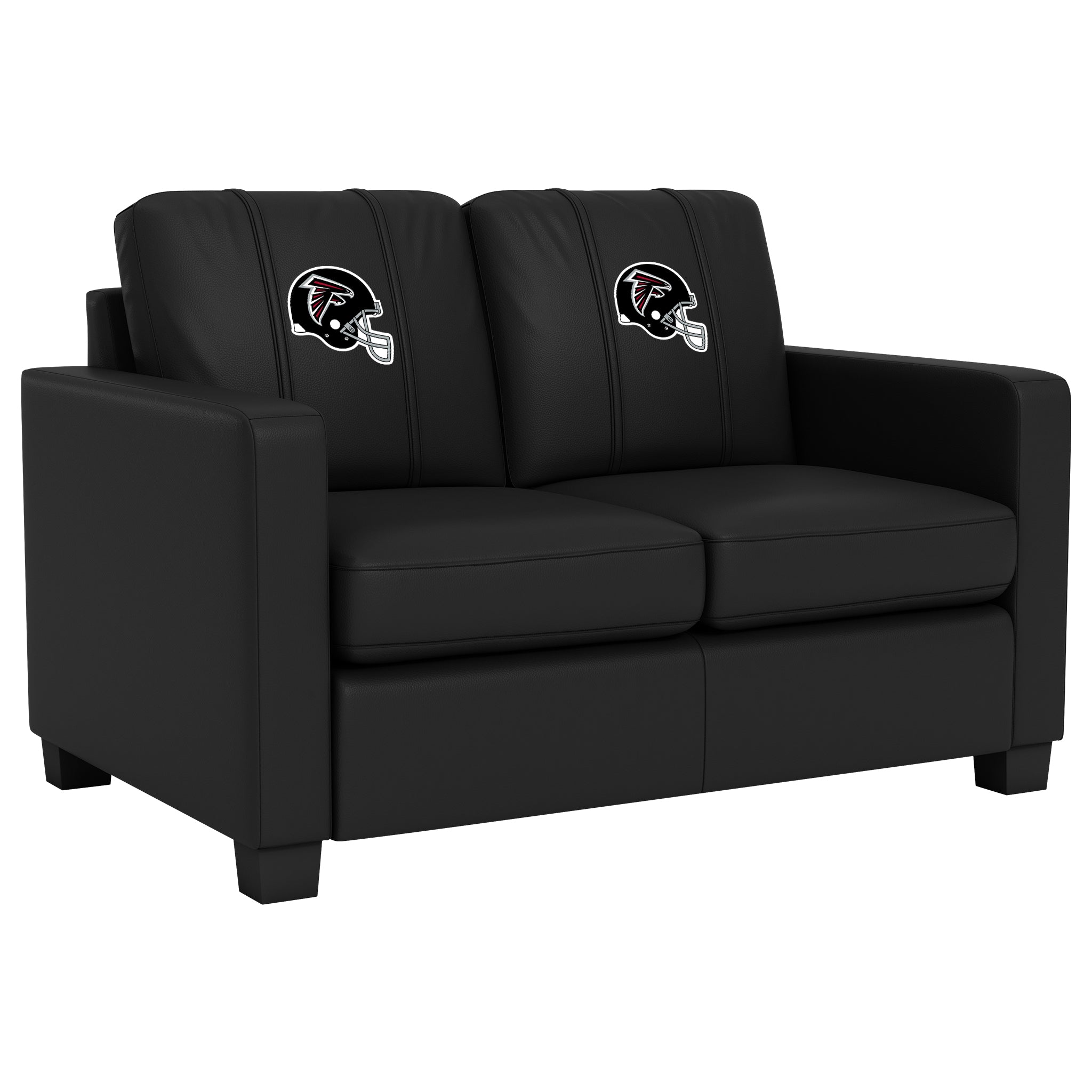 Dyno Stationary Loveseat with Atlanta Falcons Helmet Logo – Zipchair