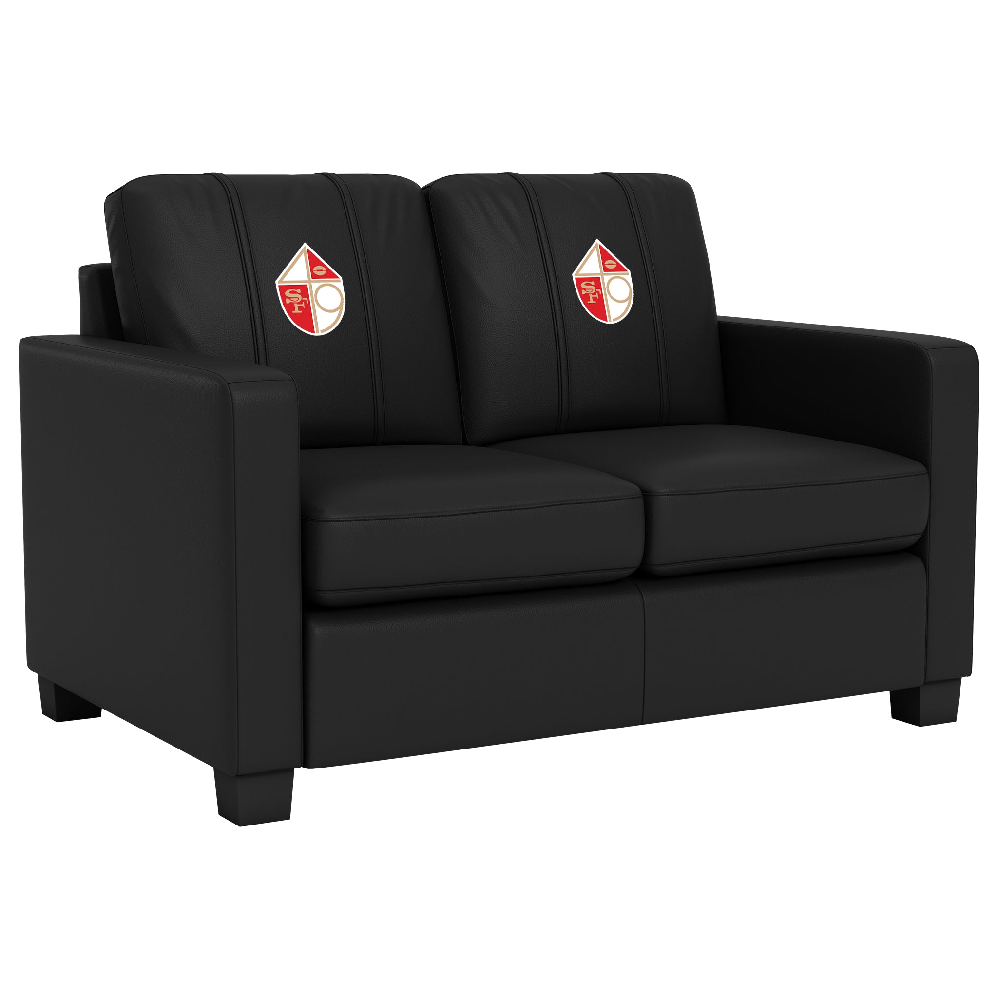 Dyno Stationary Loveseat with San Francisco 49ers Classic Logo – Zipchair