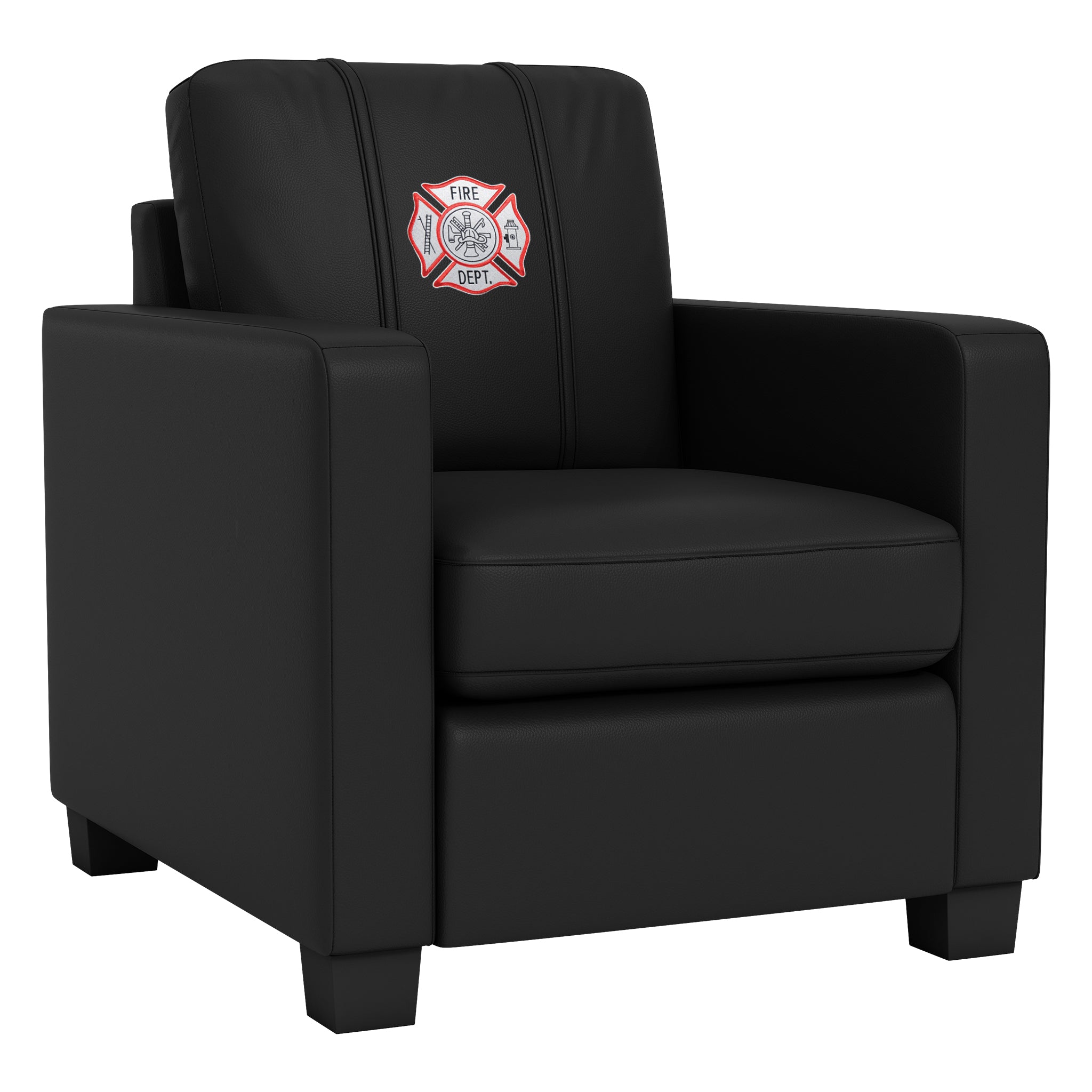 Dyno Stationary Club Chair with Maltese Cross Logo Panel – Zipchair