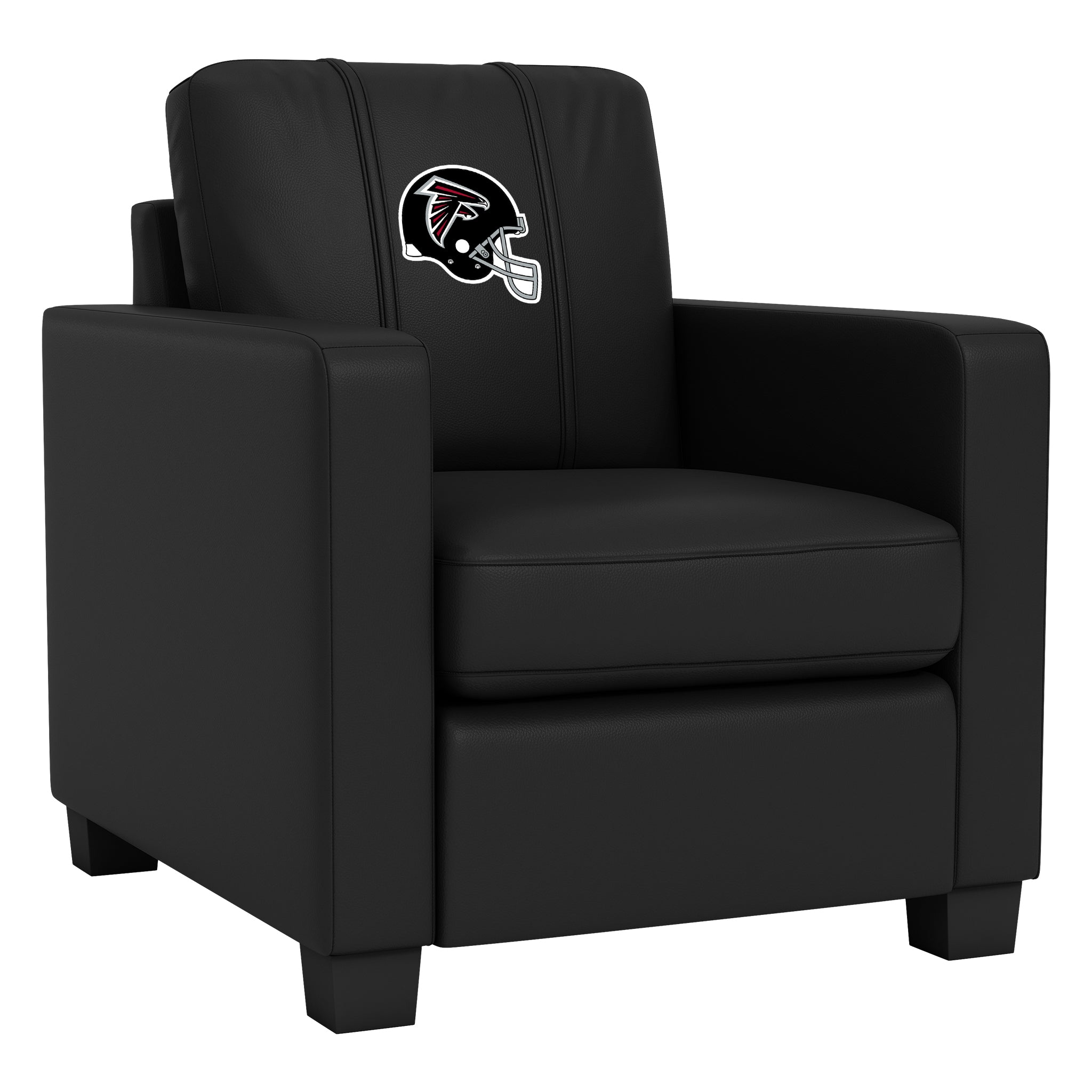 Dyno Stationary Club Chair with Atlanta Falcons Helmet Logo – Zipchair