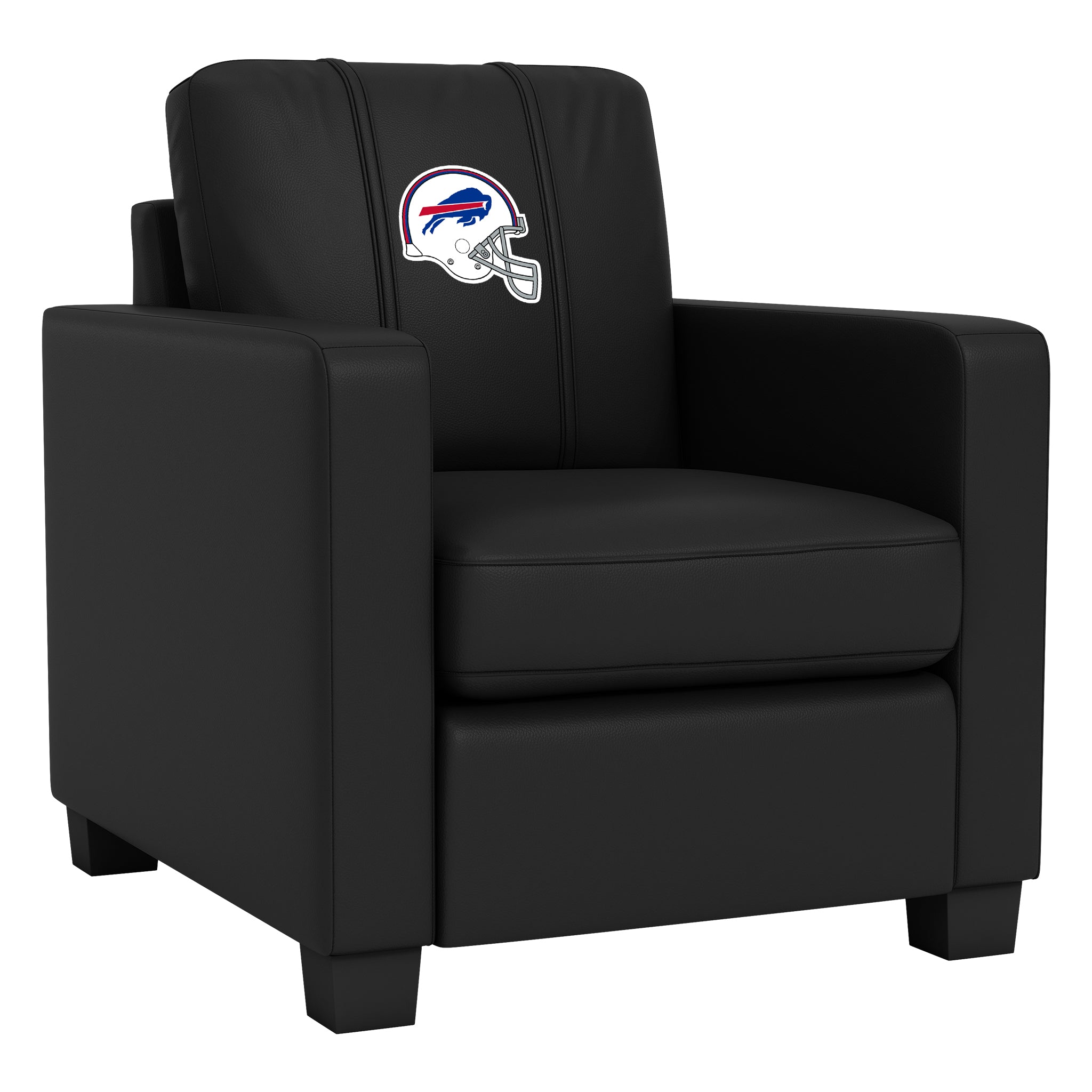 Dyno Stationary Club Chair with Buffalo Bills Helmet Logo – Zipchair