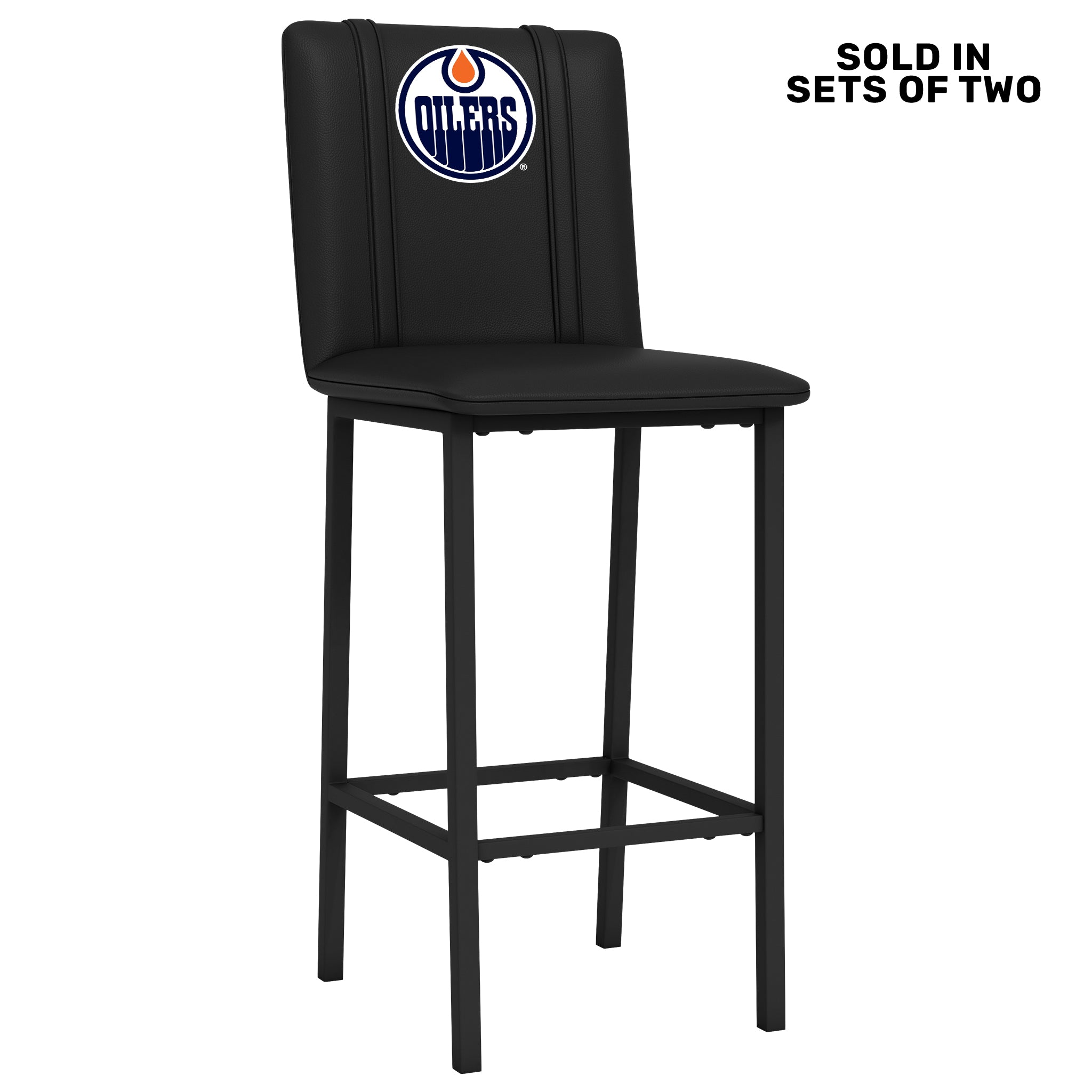 Bar Stool 500 with Edmonton Oilers Logo Set of 2 – Zipchair
