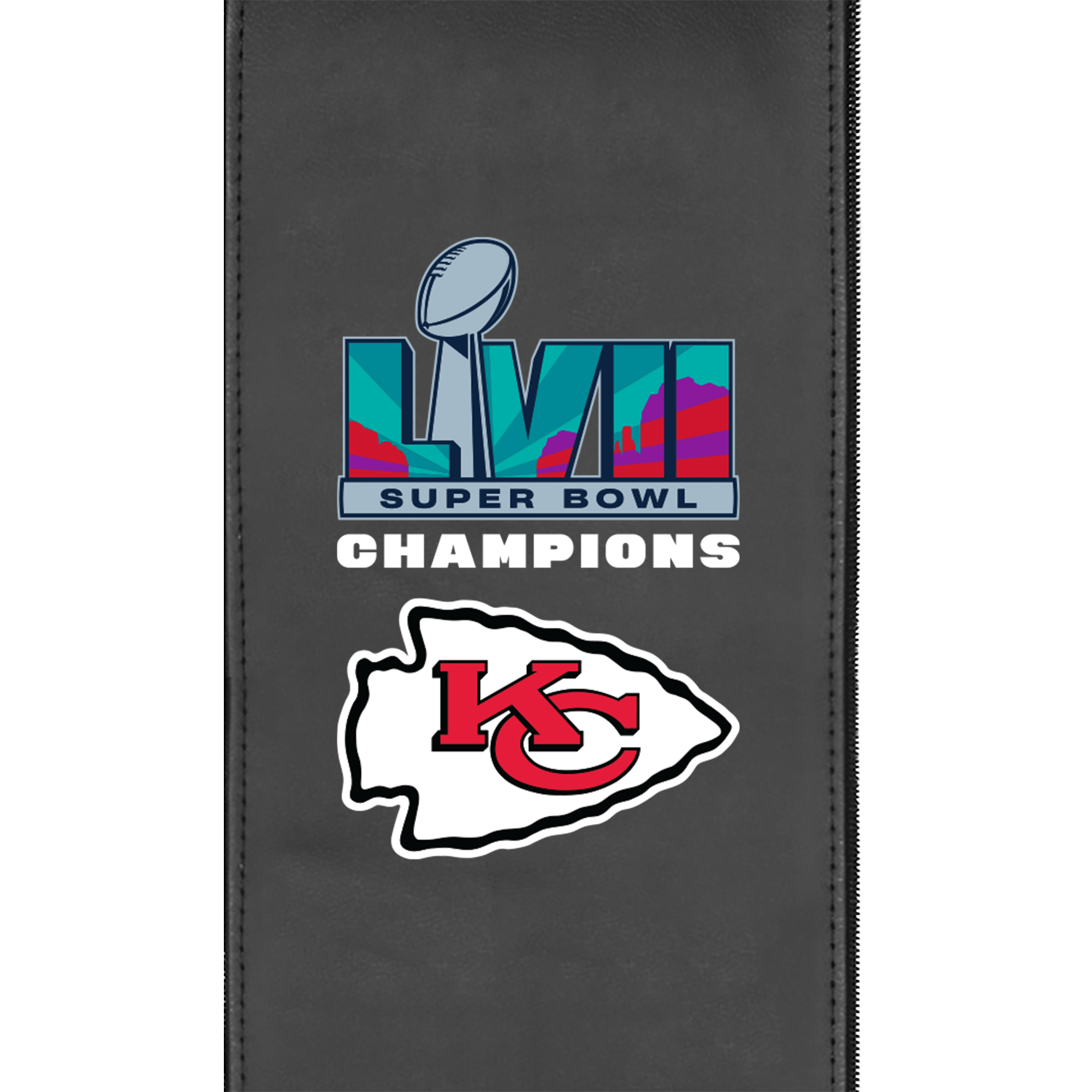 Kansas City Chiefs Super Bowl LVII Champions Logo Panel – Zipchair