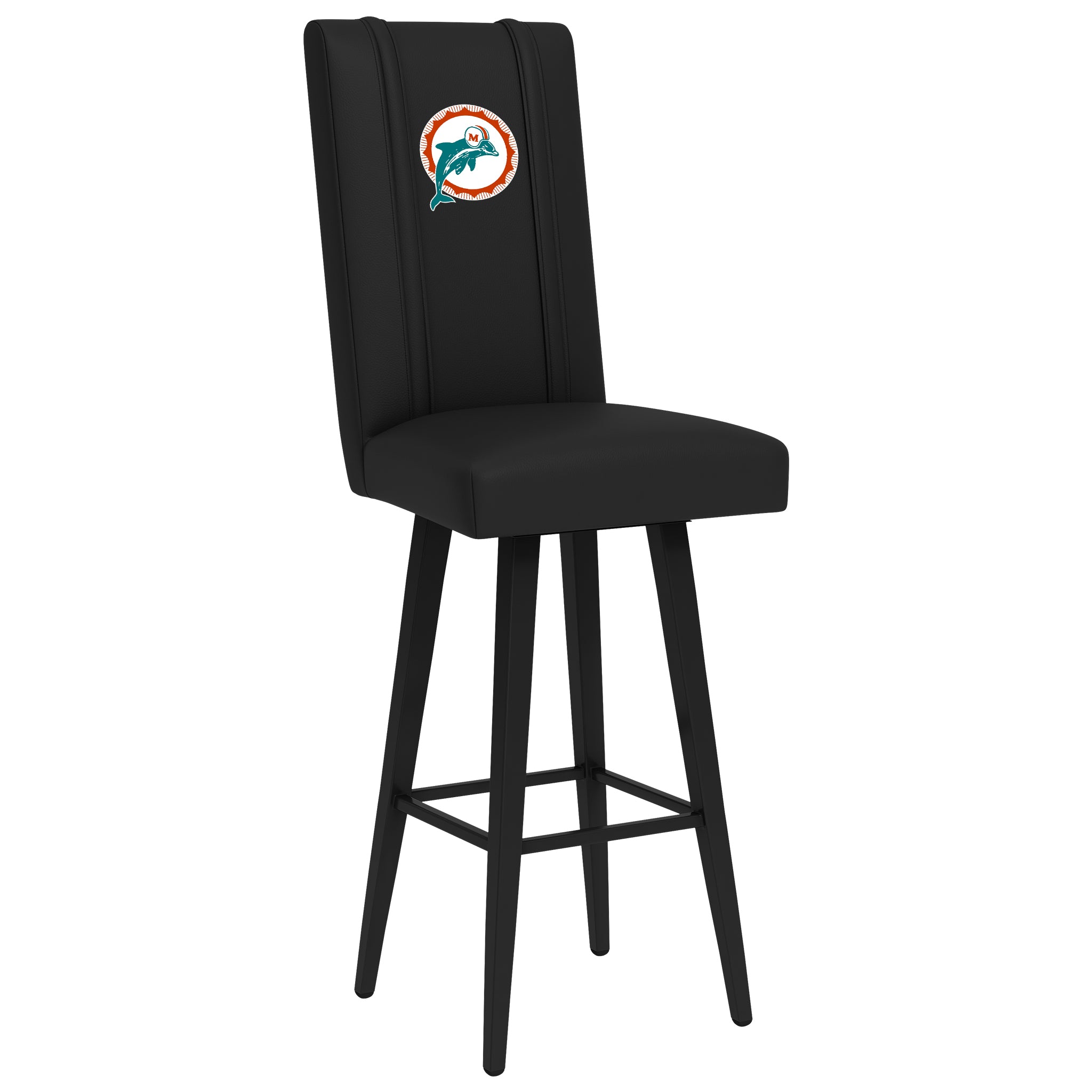Swivel Bar Stool 2000 with Miami Dolphins Alternate Logo – Zipchair